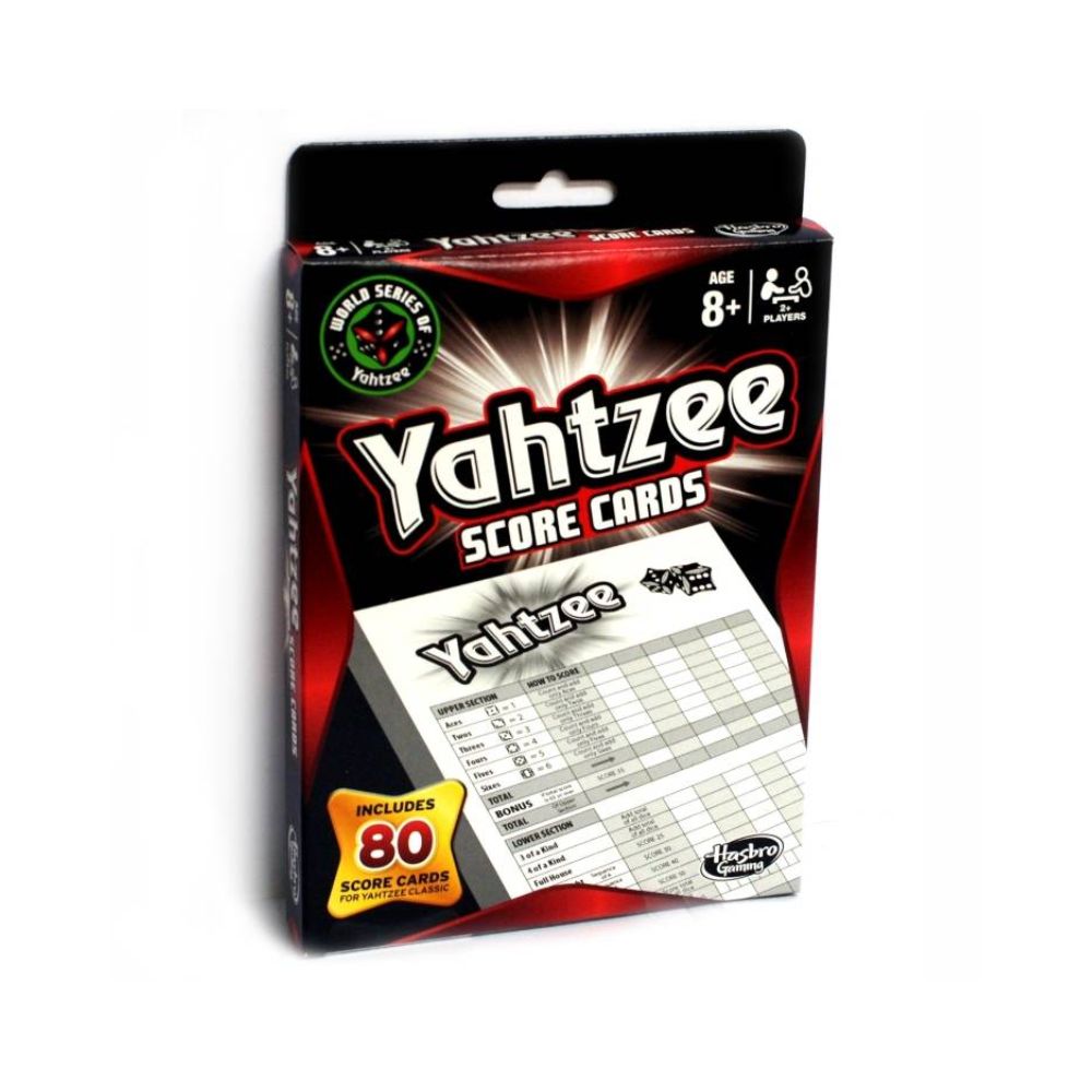 Hasbro - Yahtzee Score Cards – booksrusandmore